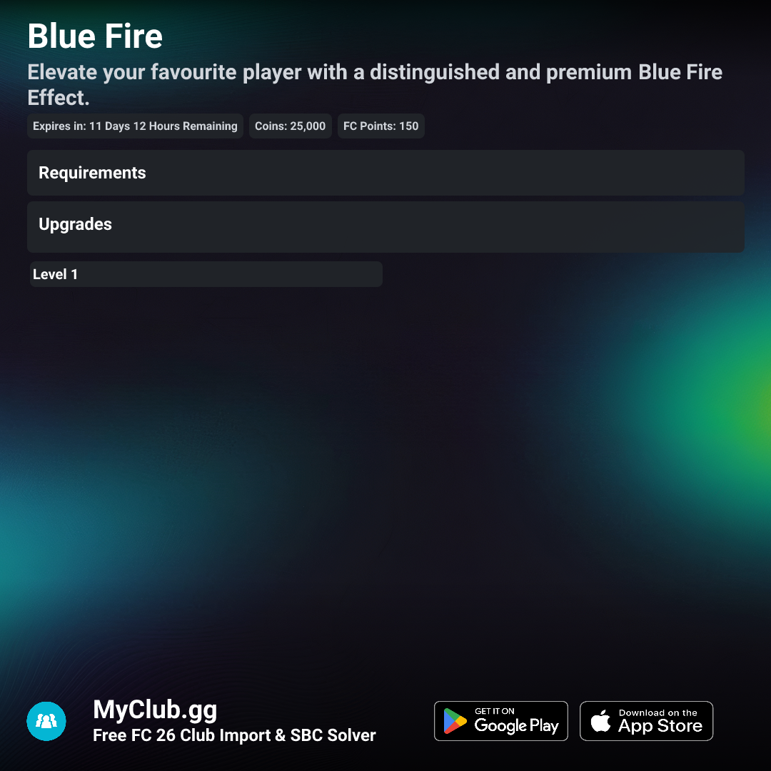 Blue Fire - Evolutions | FC 26 | FUT Mind