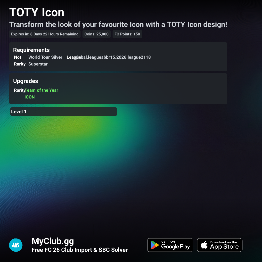 Кумир TOTY - Развитие | FC 26 | FUT Mind