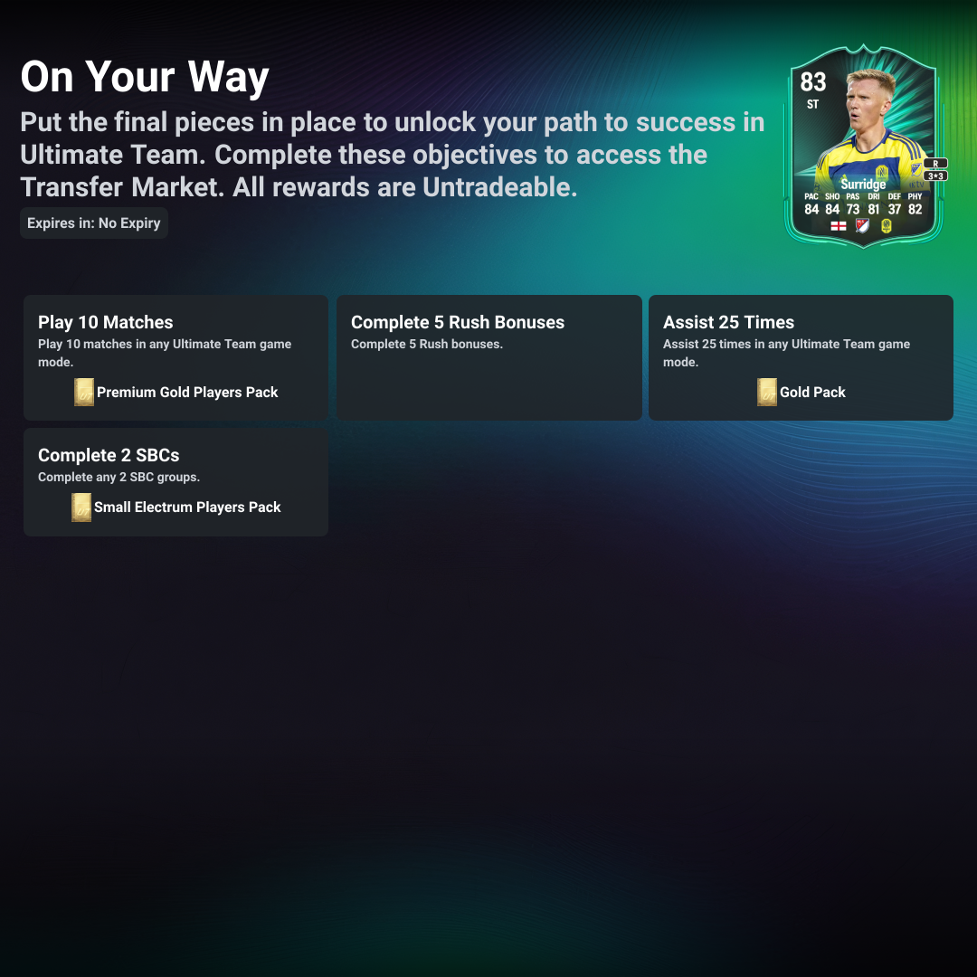 On Your Way - Objectives | FC 26 | FUT Mind