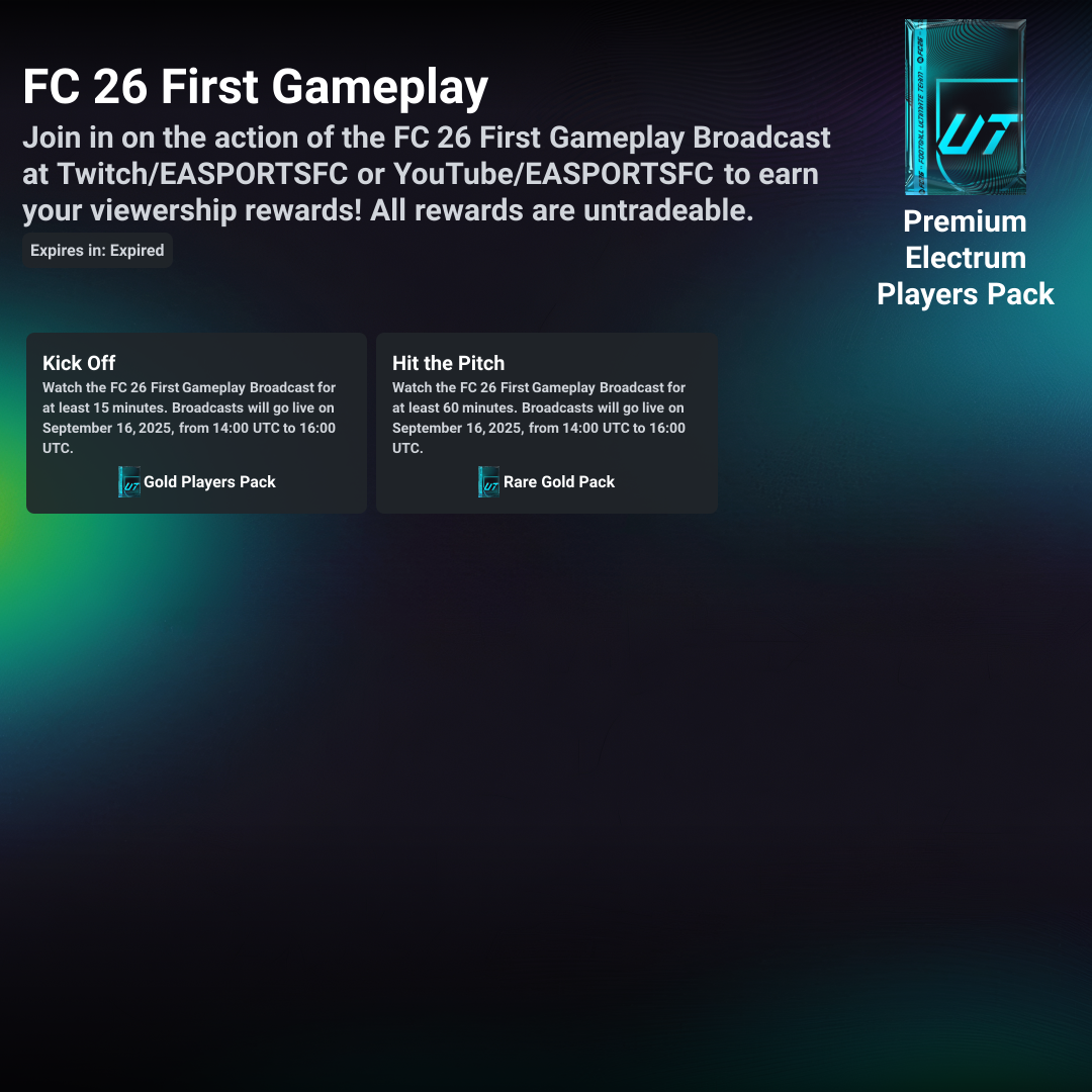 FC 26 First Gameplay - Objectives | FC 26 | FUT Mind