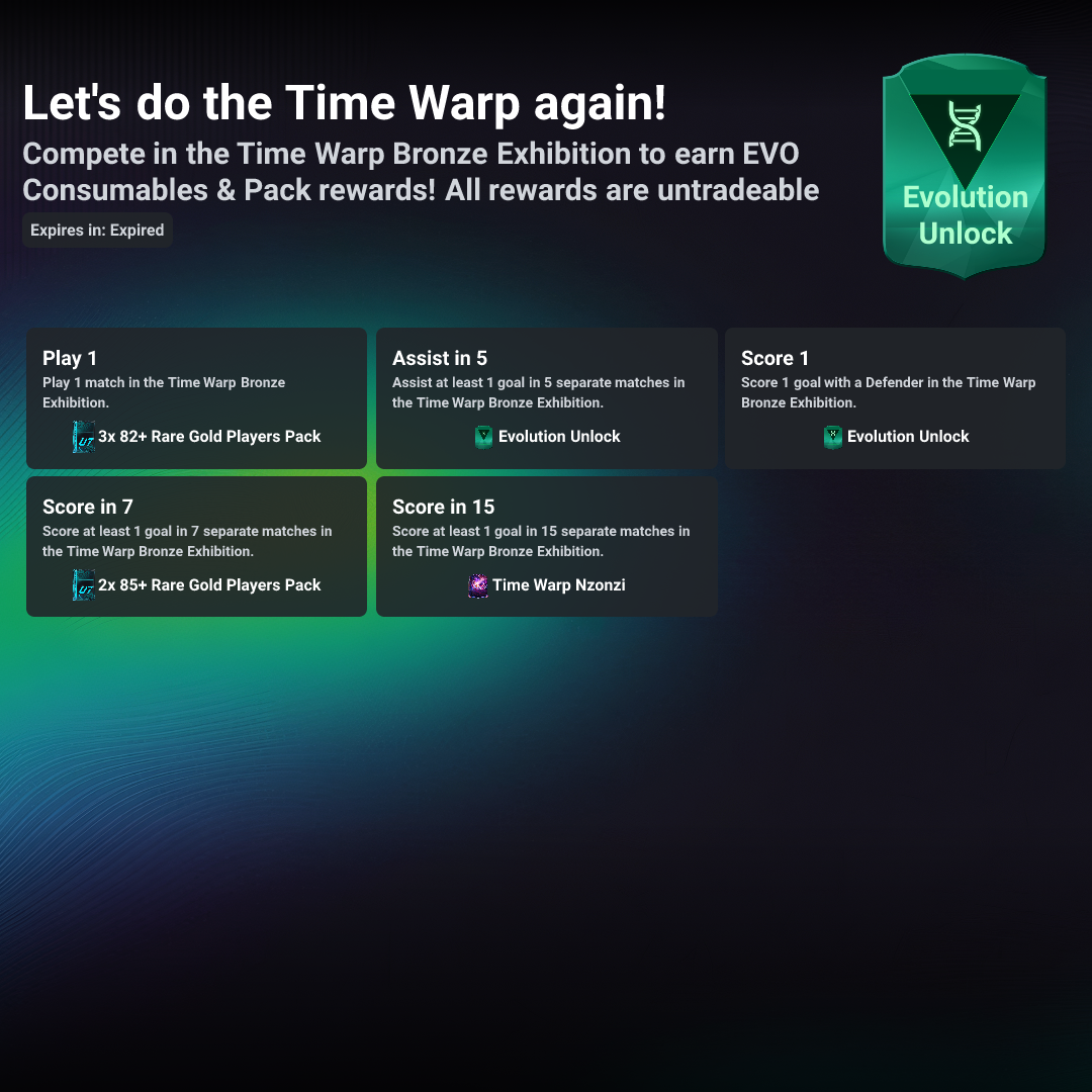 Let's do the Time Warp again! - Objectives | FC 26 | FUT Mind