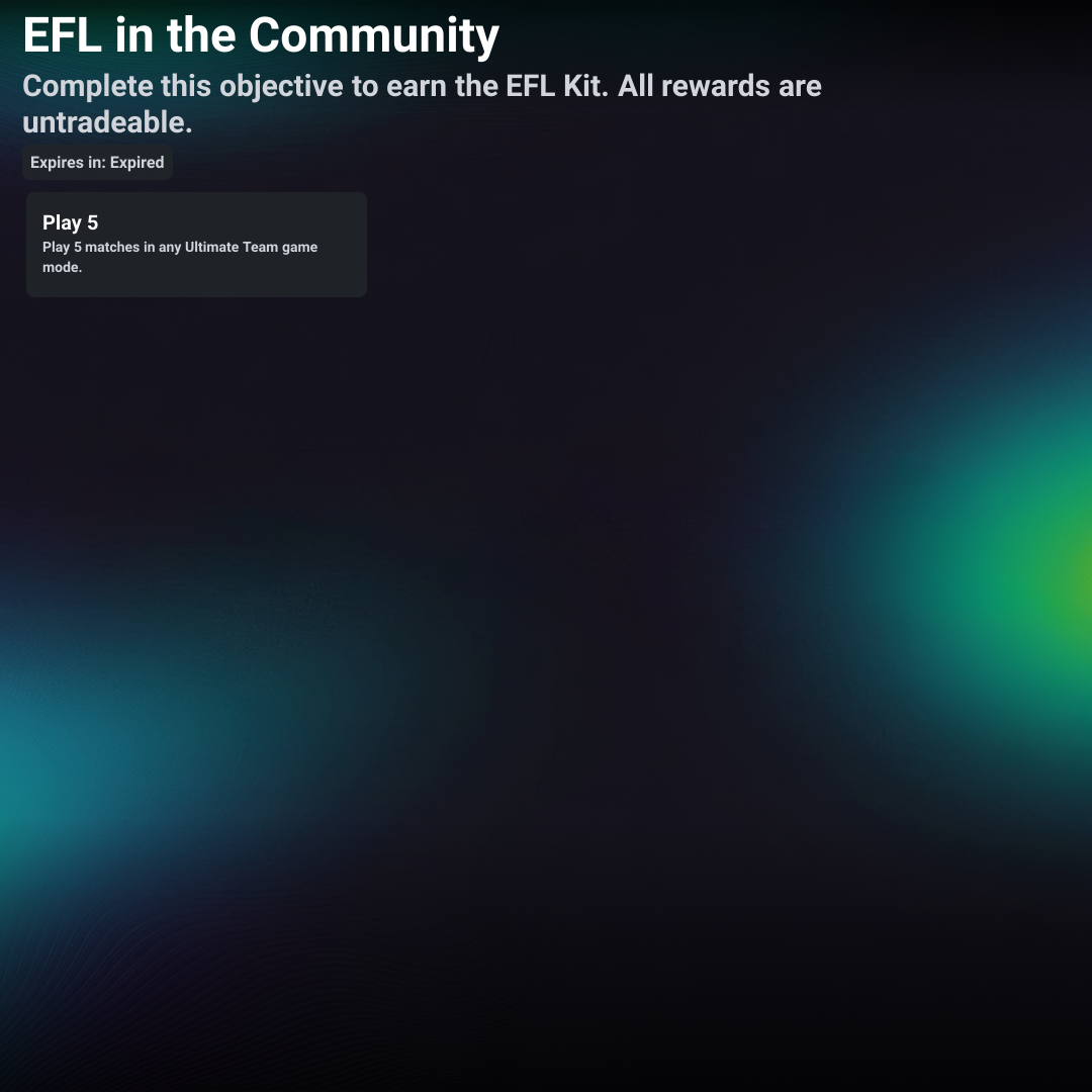 EFL in the Community - Objectives | FC 26 | FUT Mind