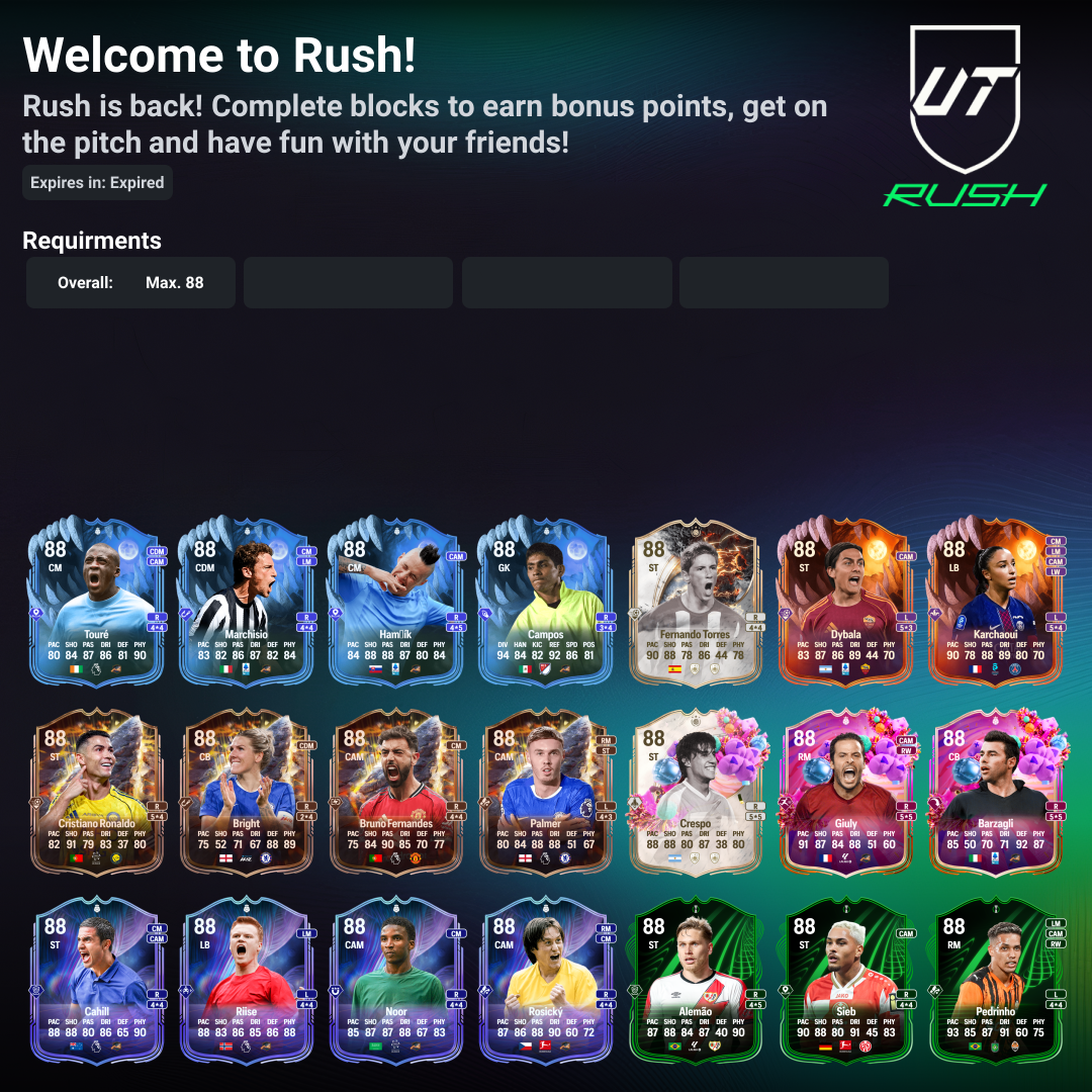 Rush - Welcome to Rush! | FC 26 | FUT Mind