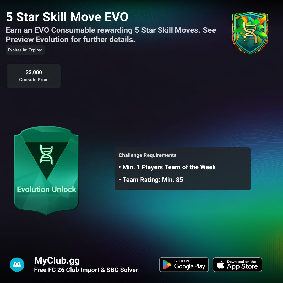 5 Star Skill Move EVO - SBC | FC 26 | FUT Mind