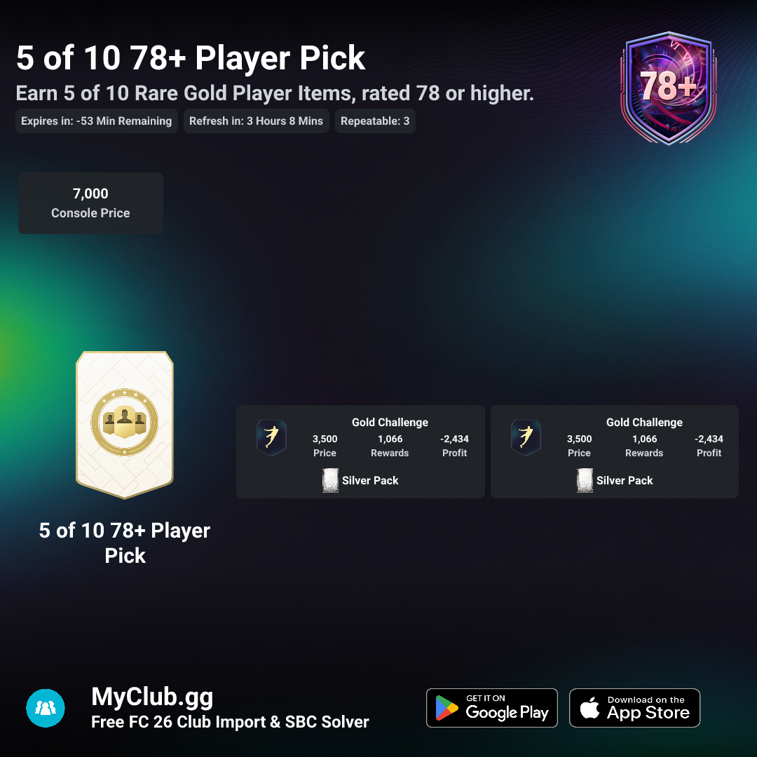 5 of 10 78+ Player Pick - SBC | FC 26 | FUT Mind