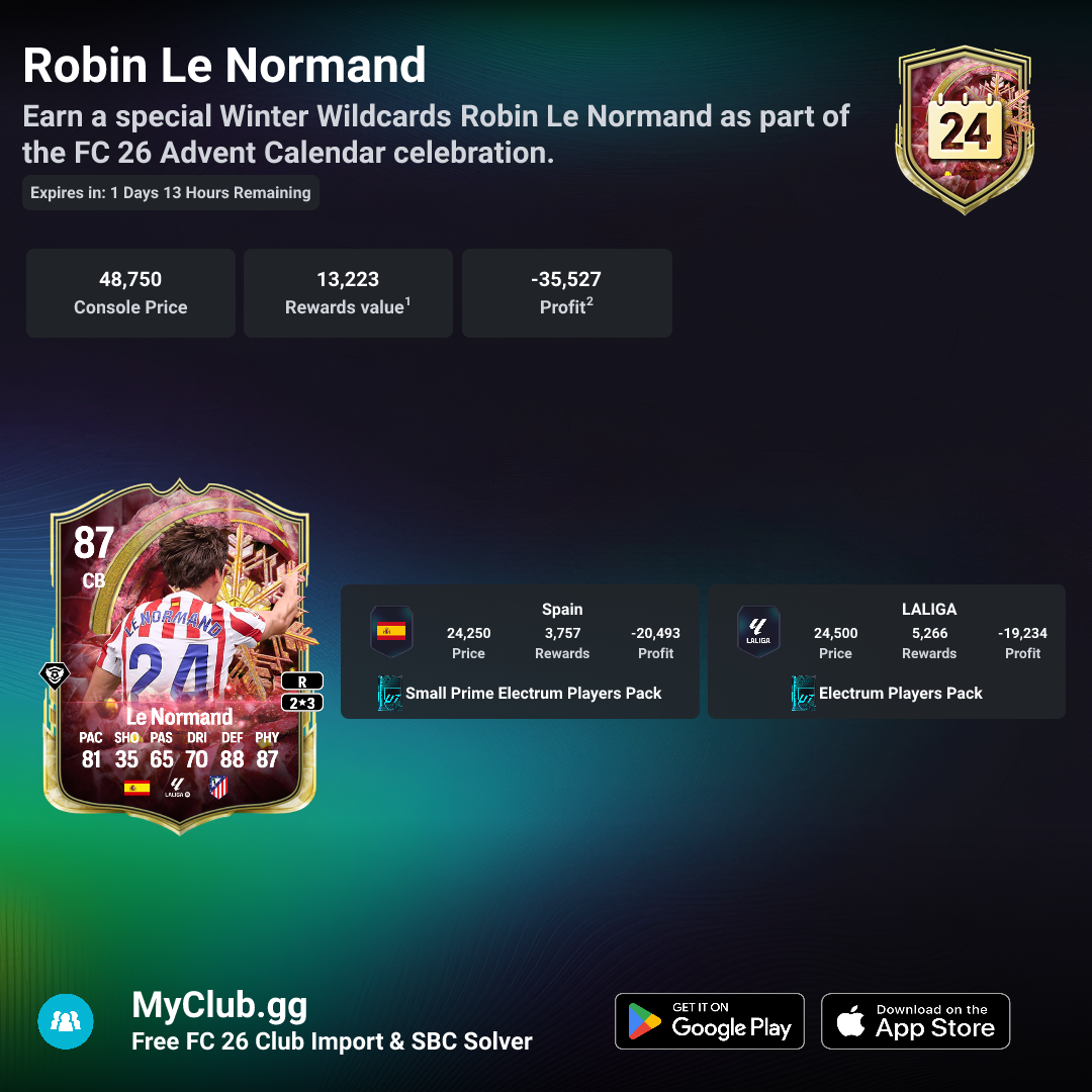 Robin Le Normand - SCR | FC 26 | FUT Mind