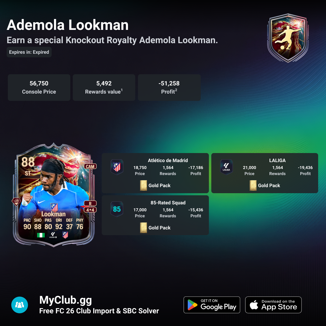 Ademola Lookman - SBC | FC 26 | FUT Mind